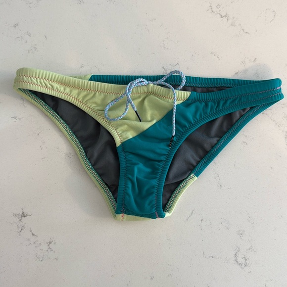 Jolyn Clothing | Swim | Jolyn Twotone Teal And Yellow Bikini Swim ...